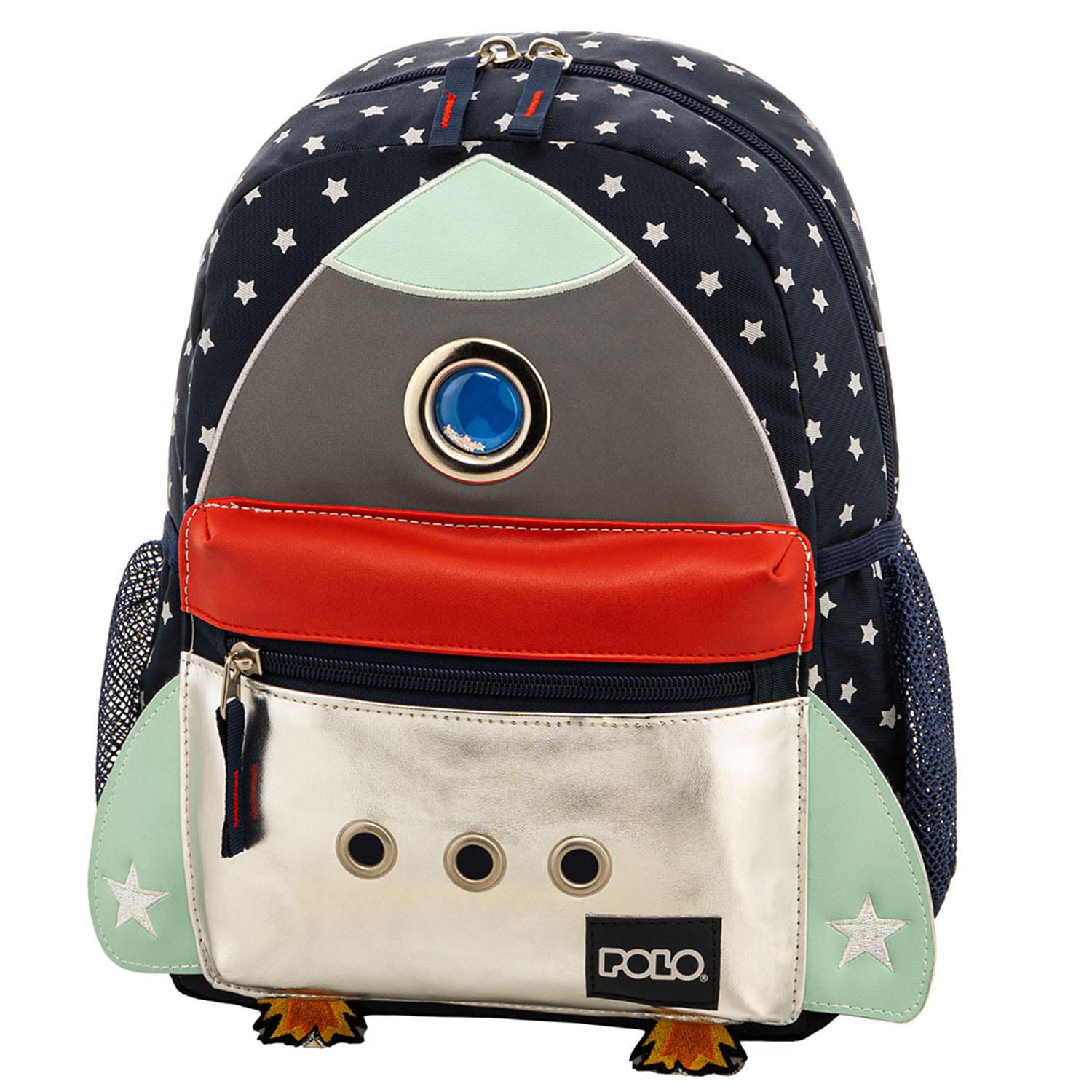 Σχολικά είδη: POLO ΣΑΚΙΔΙΟ ΠΛΑΤΗΣ JUNIOR ANIMATION SPACESHIP 901026-8147